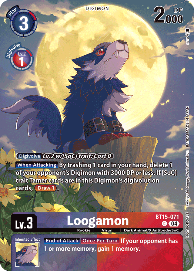 BT15-071 Loogamon (Alternative Art - EX7) | Guild Dreams