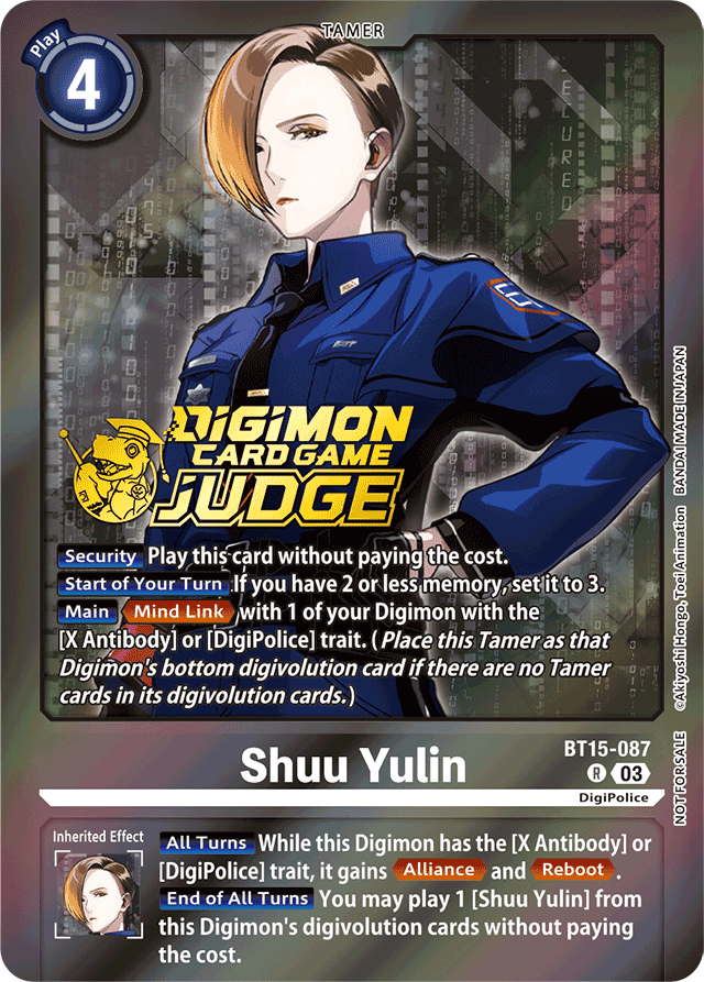 BT15-087 Shuu Yulin (Judge) | Guild Dreams