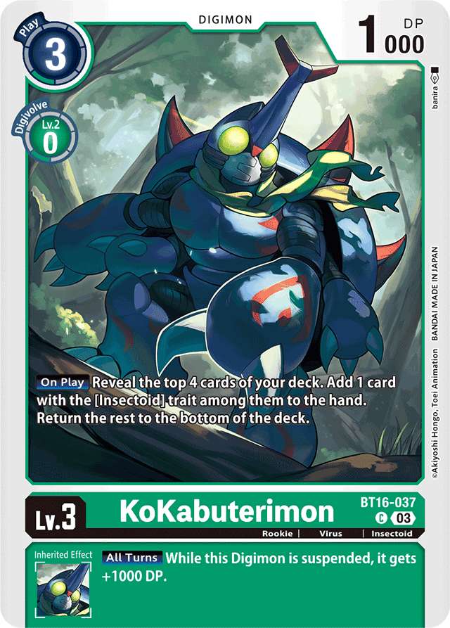 BT16-037 KoKabuterimon | Guild Dreams