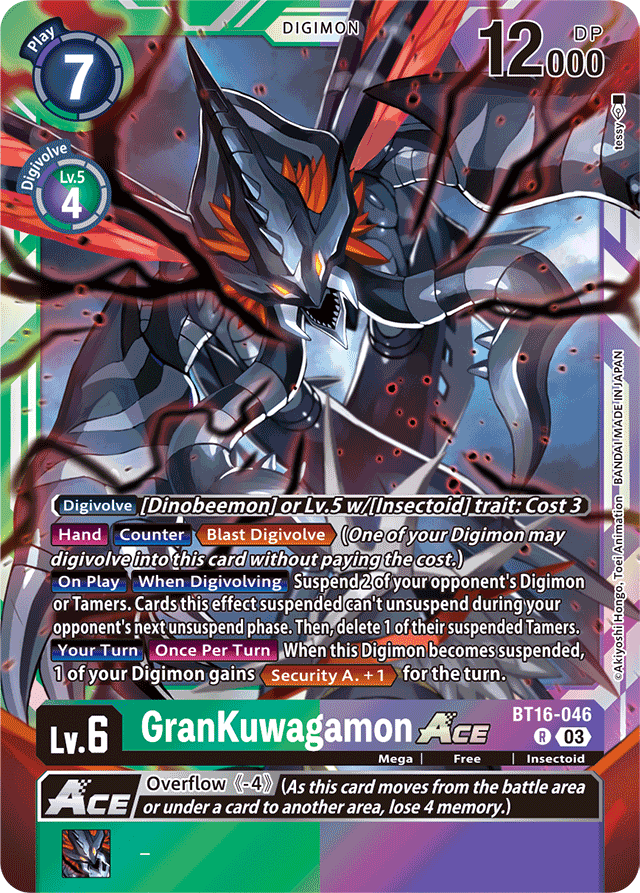 BT16-046 GranKuwagamon ACE | Guild Dreams