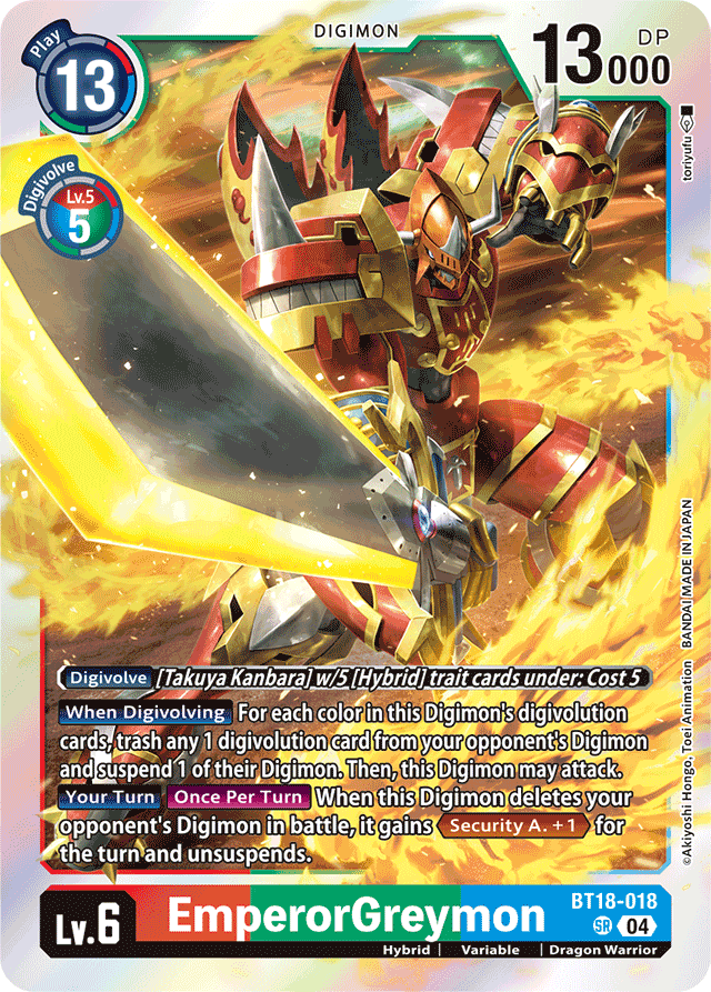 BT18-018 EmperorGreymon | Guild Dreams