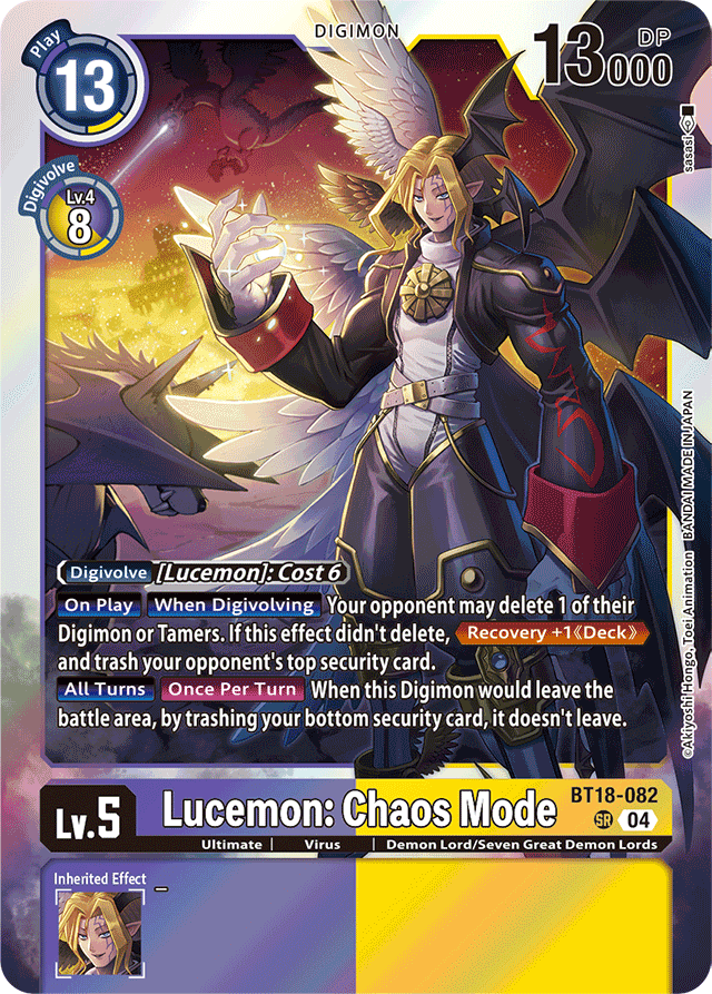 BT18-082 Lucemon: Chaos Mode | Guild Dreams