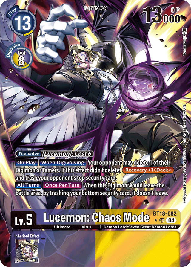 BT18-082 Lucemon: Chaos Mode (Alternative Art) | Guild Dreams