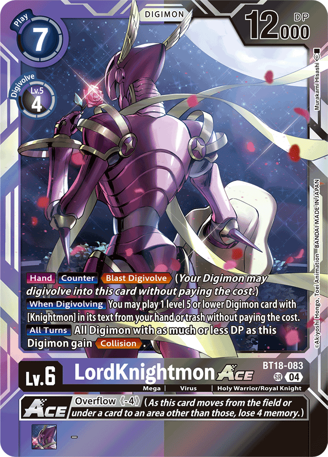 BT18-083 LordKnightmon ACE | Guild Dreams