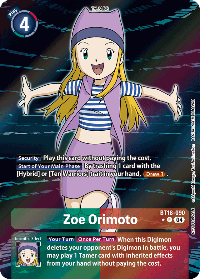 BT18-090 Zoe Orimoto (Alternative Art) | Guild Dreams