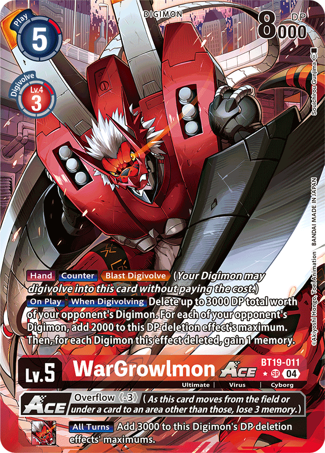 BT19-011 WarGrowlmon ACE (Alternative Art) | Guild Dreams