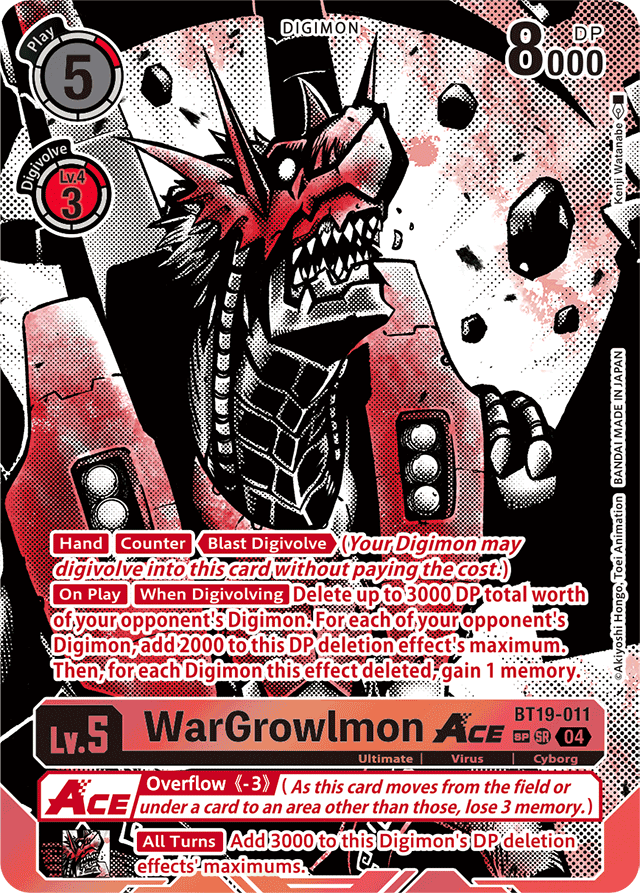 BT19-011 WarGrowlmon ACE (Alternative Art - SP) | Guild Dreams