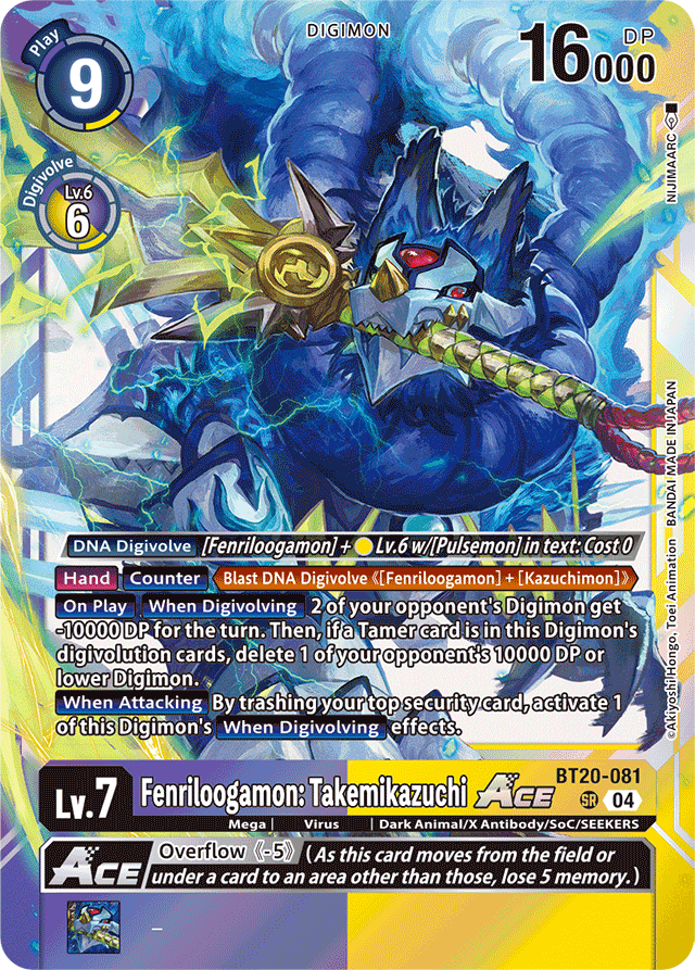 BT20-081 Fenriloogamon: Takemikazuchi ACE | Guild Dreams