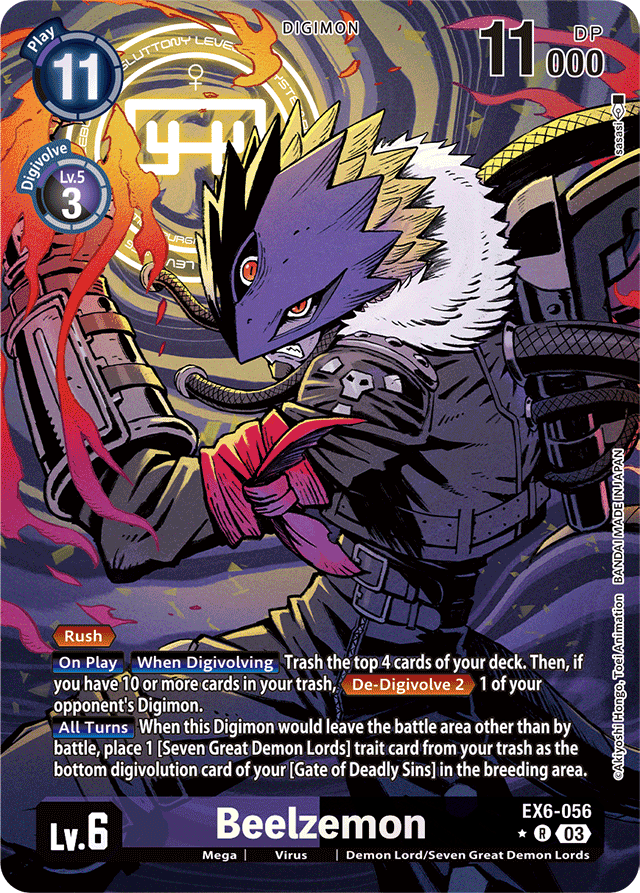 EX6-056 Beelzemon (Alternative Art) | Guild Dreams