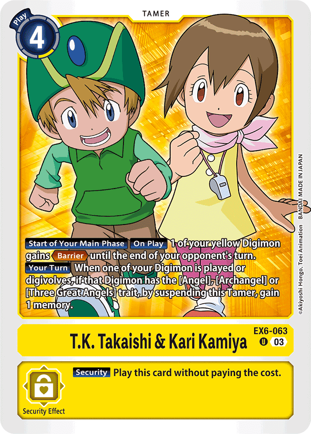 EX6-063 T.K. Takaishi & Kari Kamiya | Guild Dreams