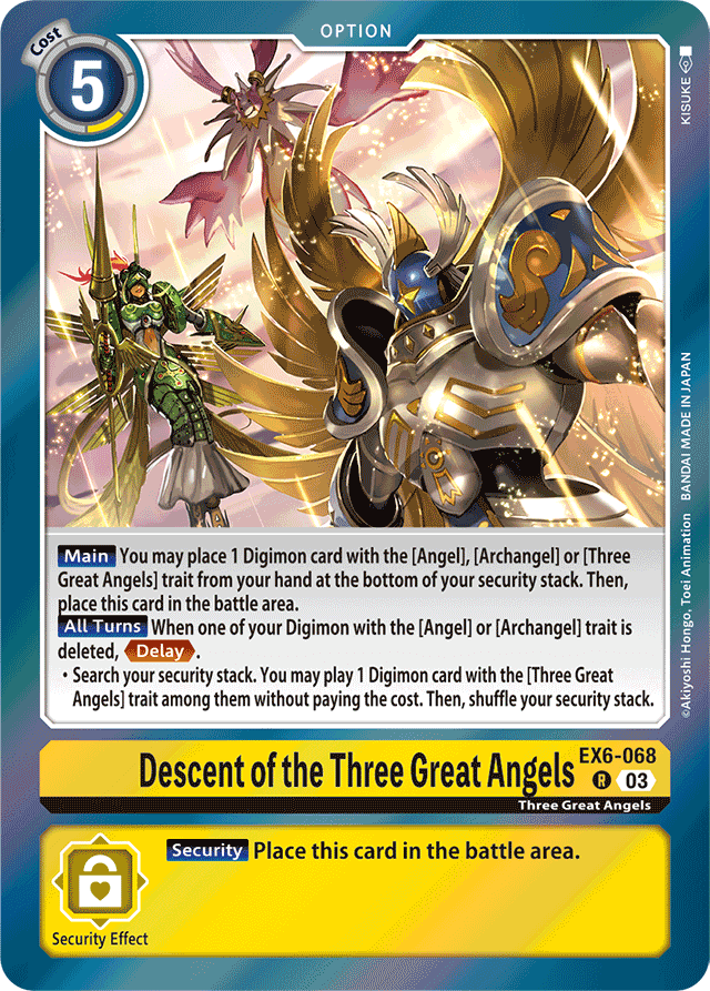 EX6-068 Descent of the Three Great Angels | Guild Dreams