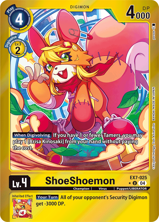 EX7-025 ShoeShoemon (Alternative Art) | Guild Dreams