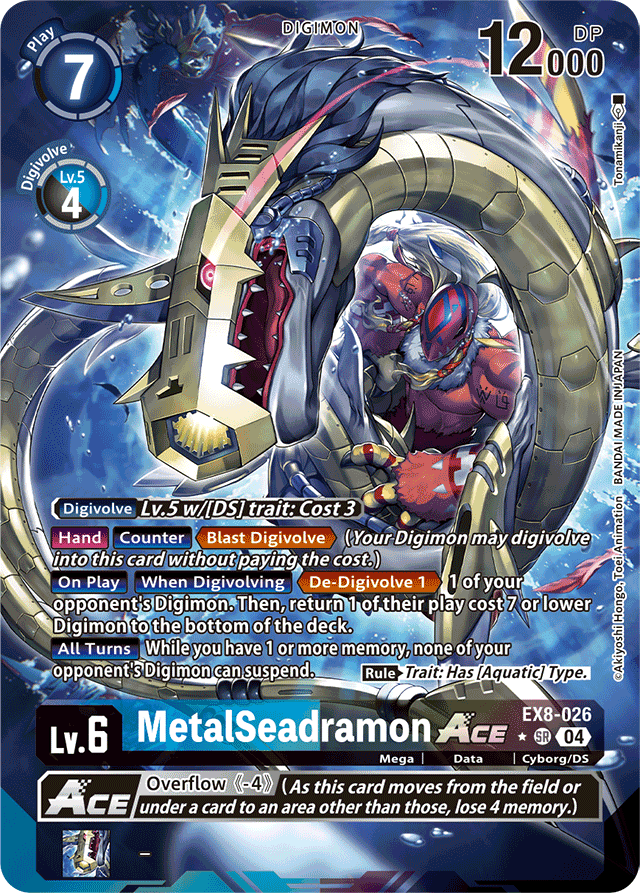 EX8-026 MetalSeadramon ACE (Alternative Art) | Guild Dreams