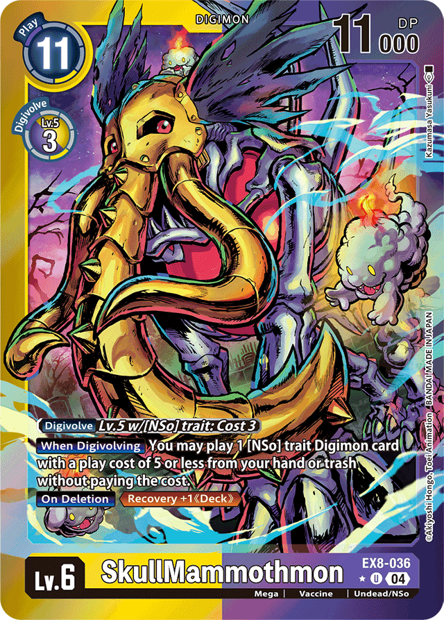 EX8-036 SkullMammothmon (Alternative Art) | Guild Dreams