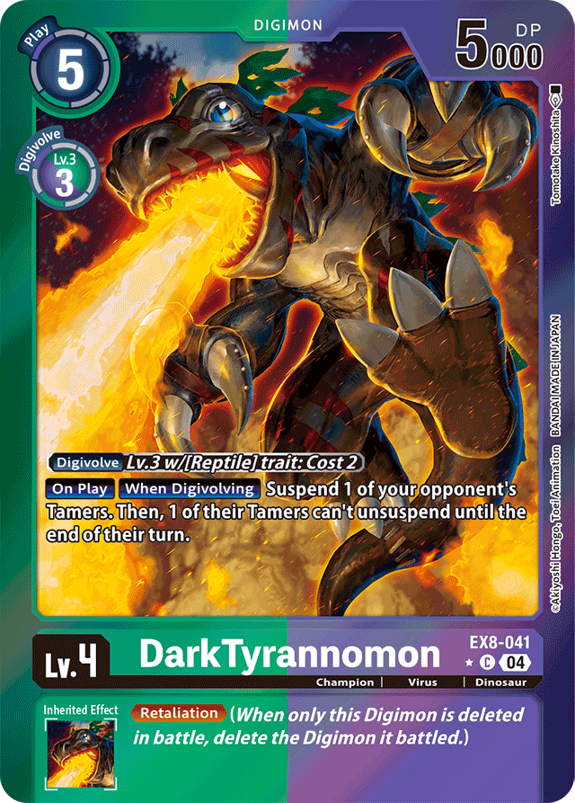 EX8-041 DarkTyrannomon (Alternative Art) | Guild Dreams