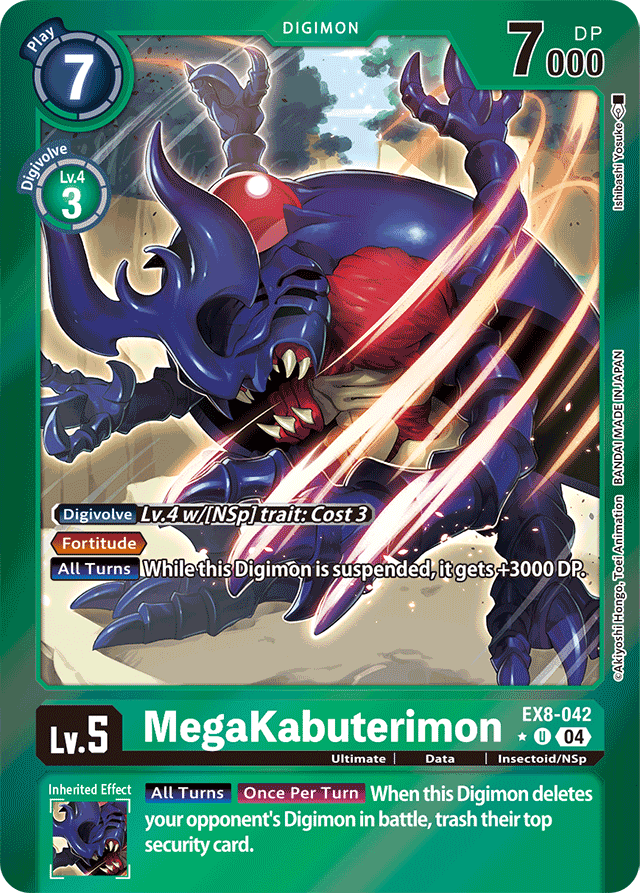 EX8-042 MegaKabuterimon (Alternative Art) | Guild Dreams