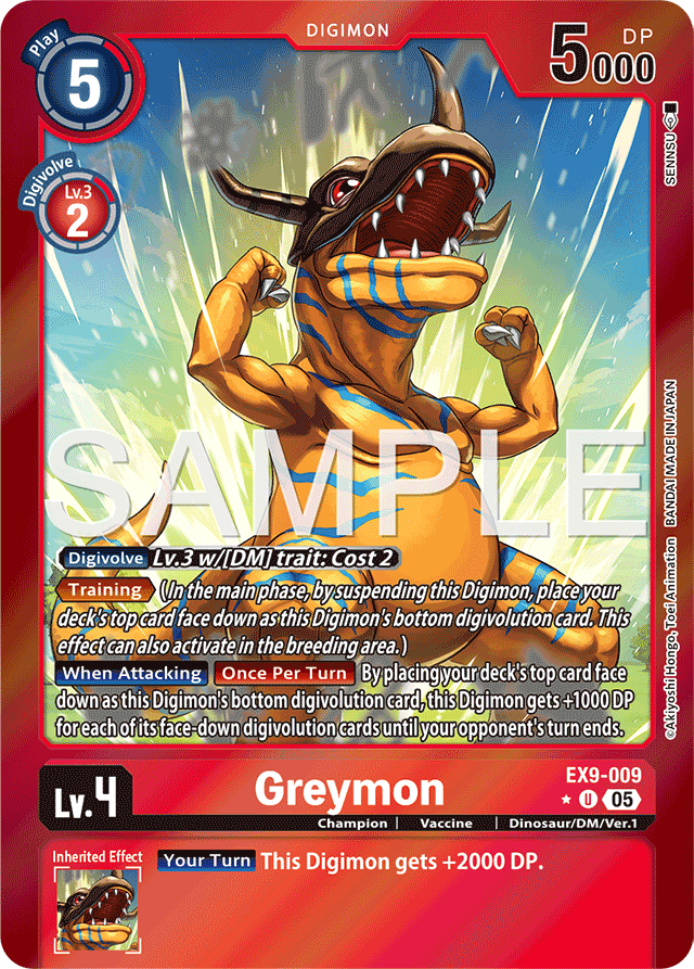 EX9-009 Greymon (Alternative Art) | Guild Dreams