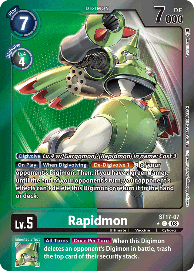 ST17-07 Rapidmon (Alternative Art) | Guild Dreams