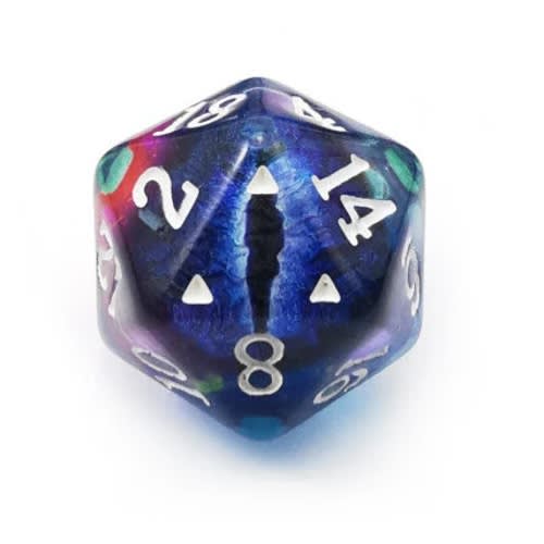 Dado D20 Caras: Ojo de Dragon - Azul | Guild Dreams