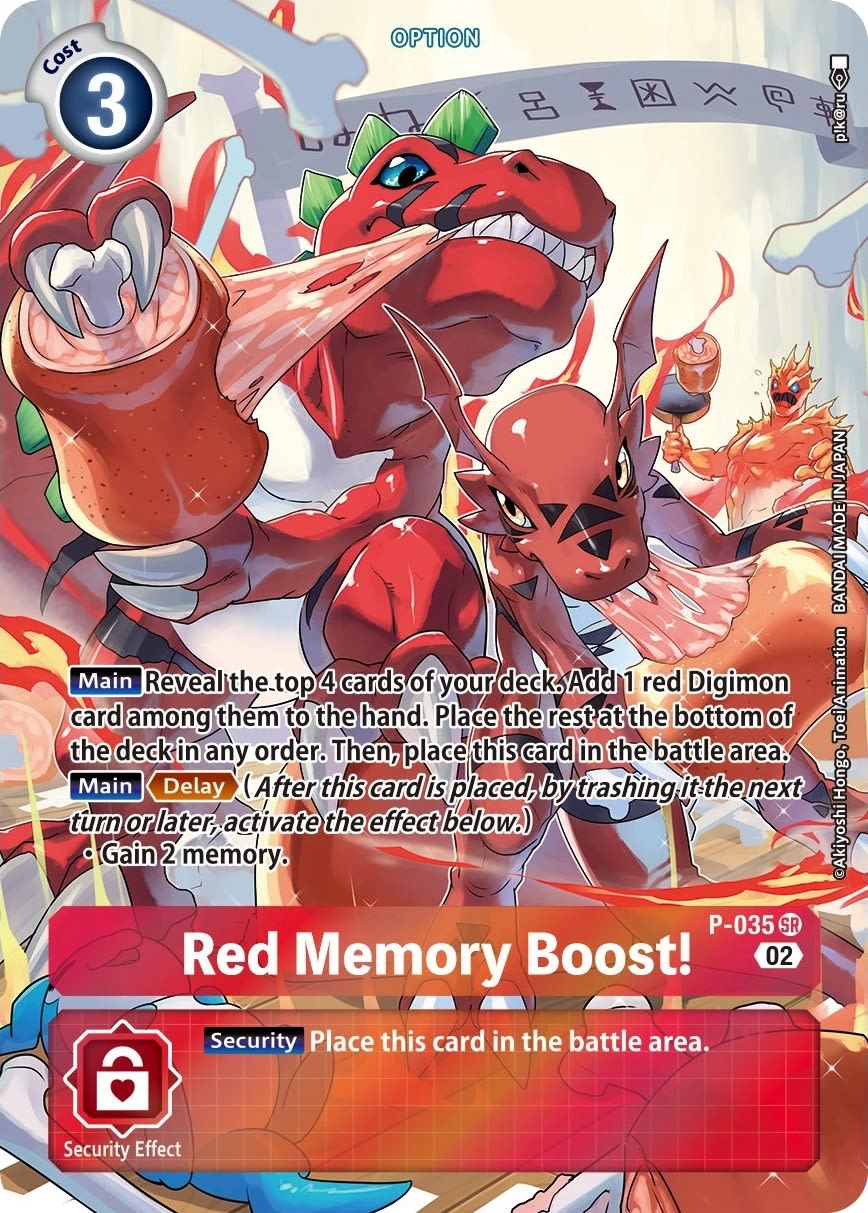P-035 Red Memory Boost! (Alternative Art - RB1) | Guild Dreams