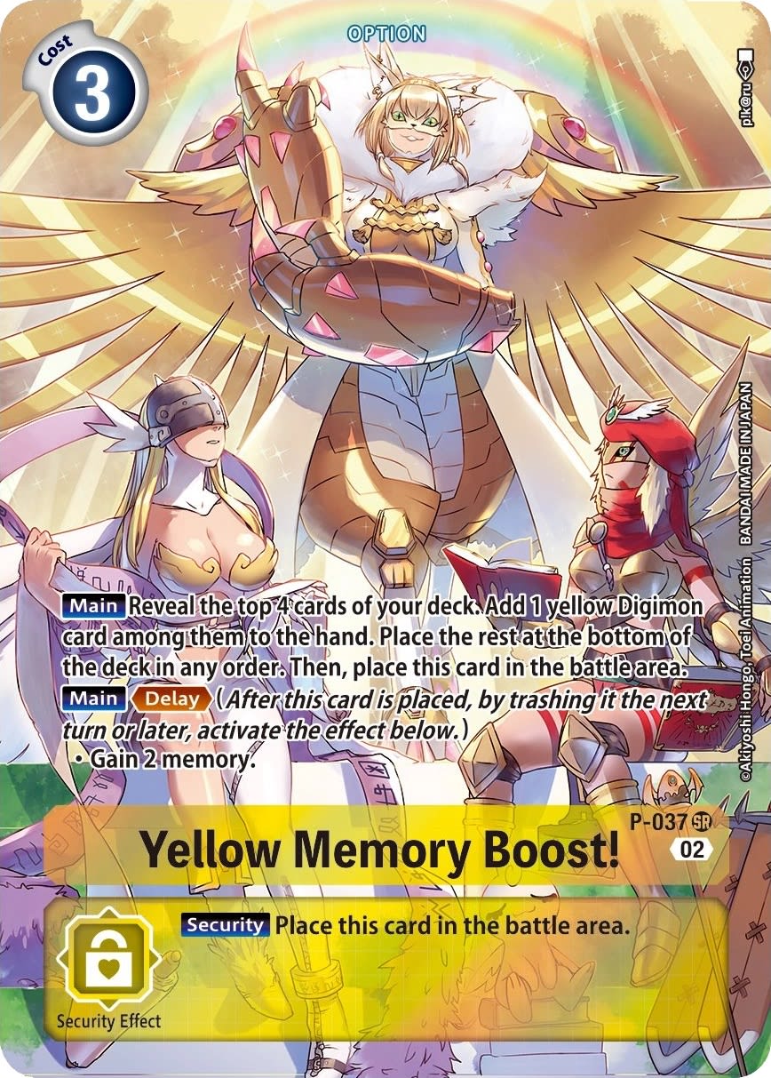 P-037 Yellow Memory Boost! (Alternative Art - RB1) | Guild Dreams
