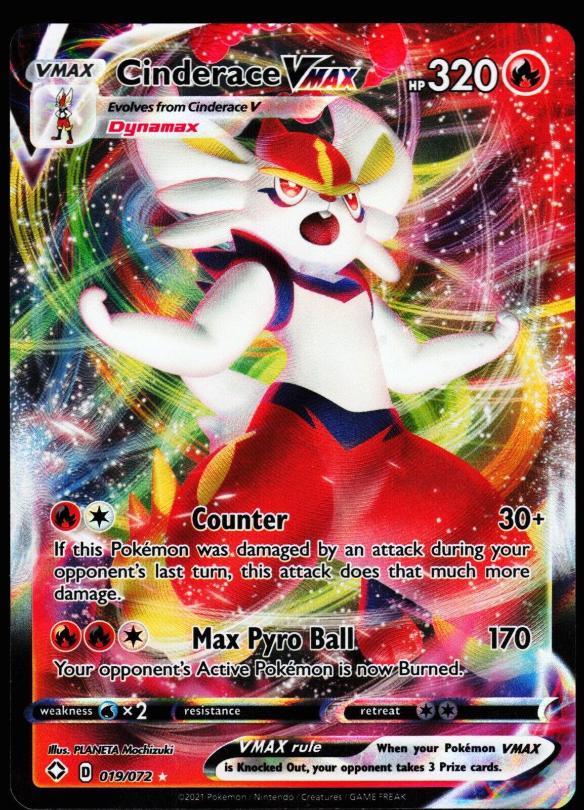 SWSH 019/072 Cinderace VMAX | Guild Dreams