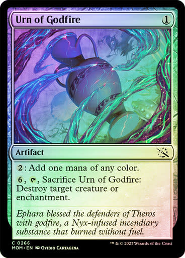 MOM 0266 Urn of Godfire (Foil) | Guild Dreams