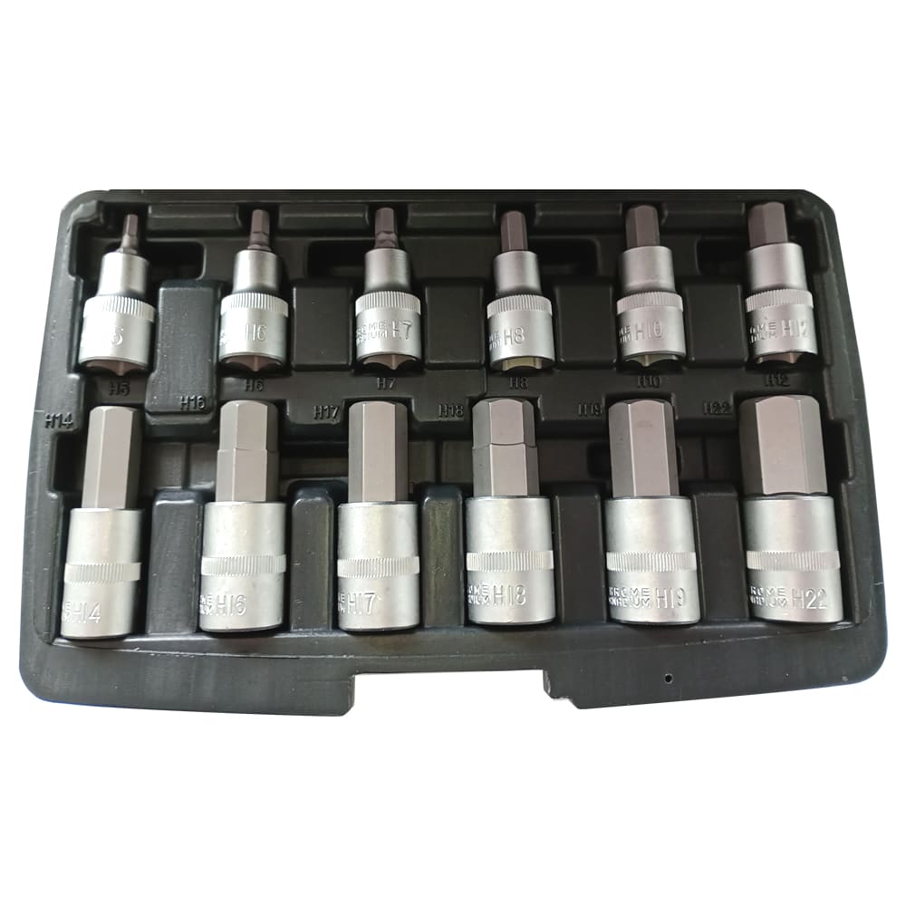 Juego Dados 1/2" Allen 12 pcs 5mm a 22mm Profesional Pretor | Mundo ...
