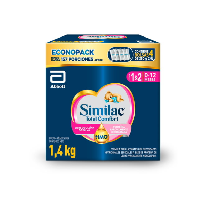 Similac total comfort 1 y 2 bebés de 0 a 12 meses