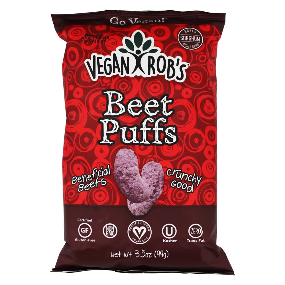 Suflitos Beet Puffs - Betarraga Vegan Rob´s 35 Gramos | Cábala Bioalmacén