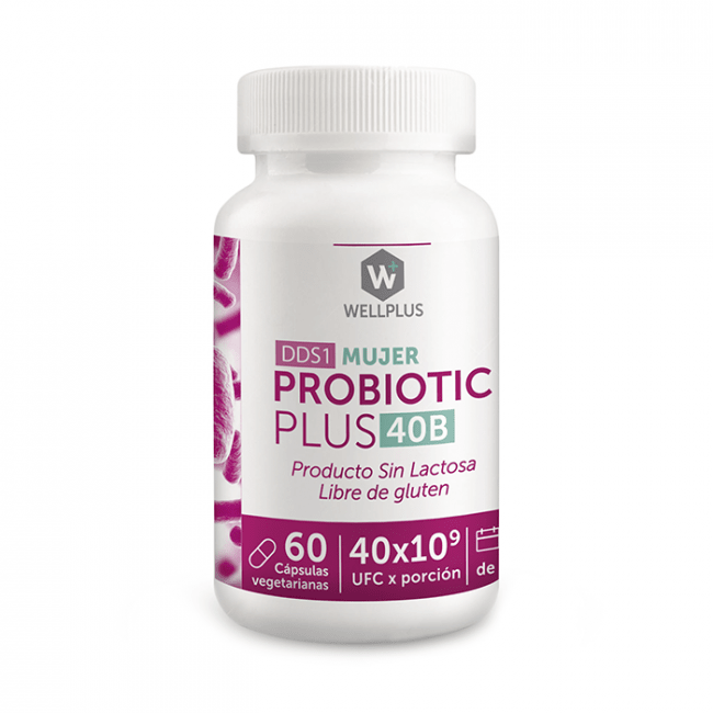 Probiotico Mujer 40B Wellplus 60 cápsulas | Cábala Bioalmacén