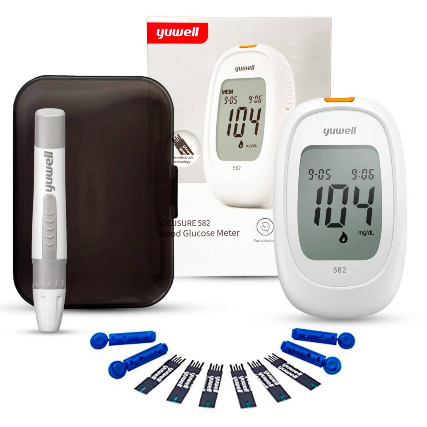 GLUCOMETRO YUWELL 582 + 50 CINTAS + 50 LANCETAS | Fullmedic