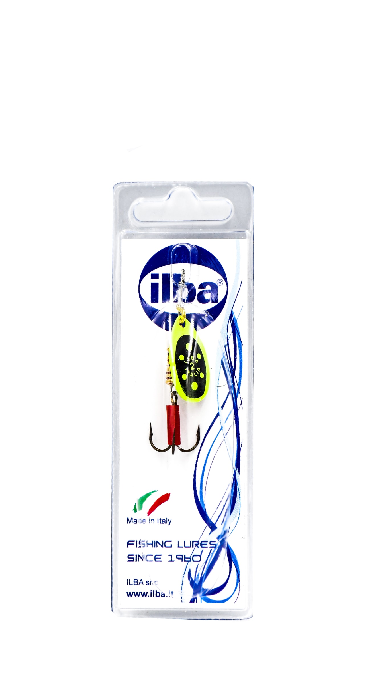 SPINNER ILBA TONDO BOLT # 2 5GRS BLACK FL. LEMON | Uncromagnon | fishingstore