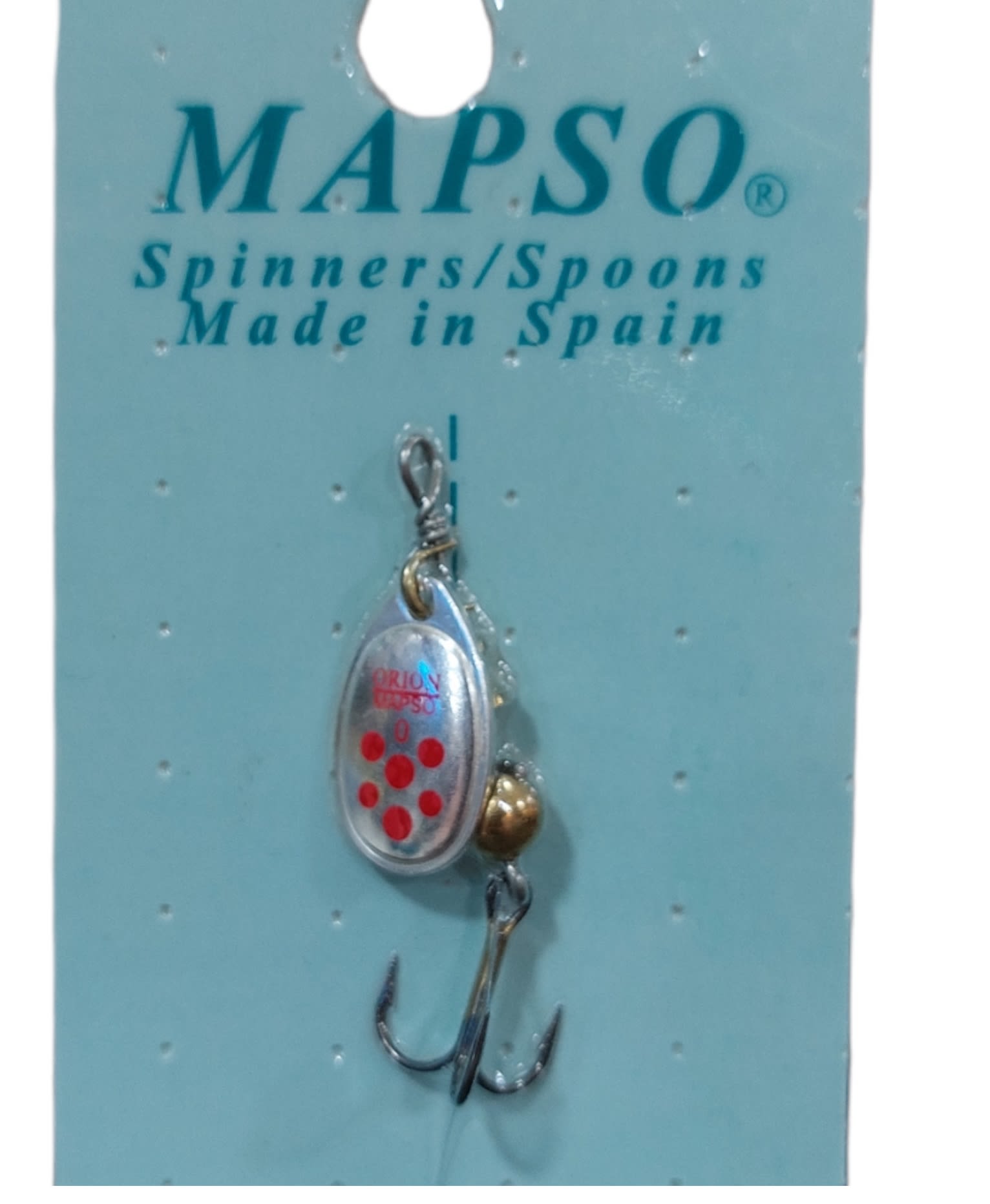 SPINNER MAPSO ORION PUNTO ROJO PLATA # 0 1.5GRS | Uncromagnon | fishingstore