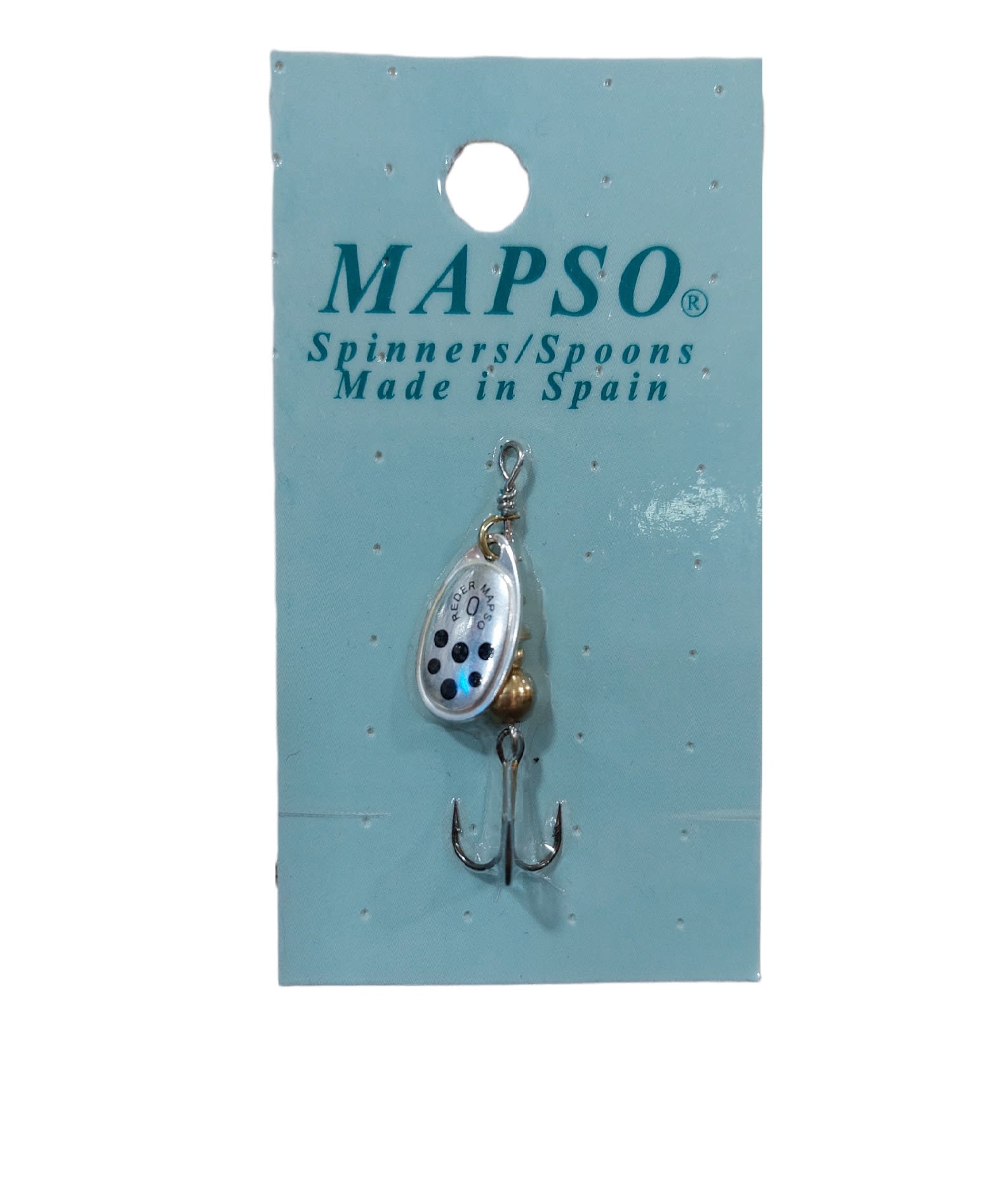 SPINNER MAPSO REDER #0 PUNTO NEGRO PLATA 2,5 GRS | Uncromagnon ...