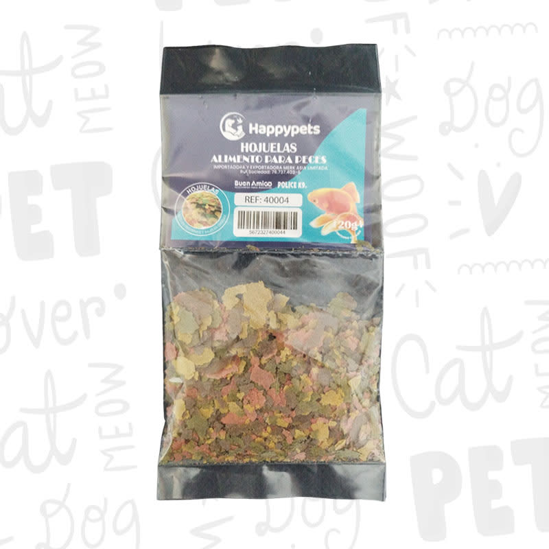 HappyPets Hojuelas Para Peces 20 Grs | Berlin Happy | Pet Shop