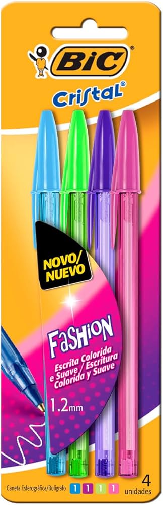 BOLIGRAFOS BIC FASHION SURTIDO | Bodega Outlet