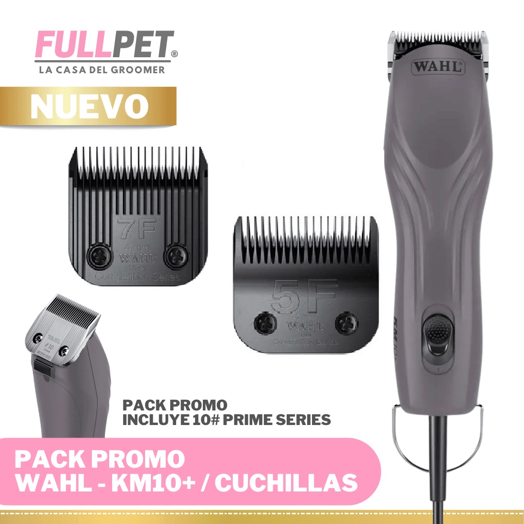 PACK Promocional WAHL - Maquina Profesional KM10+/7F+5F | FULLPET ...