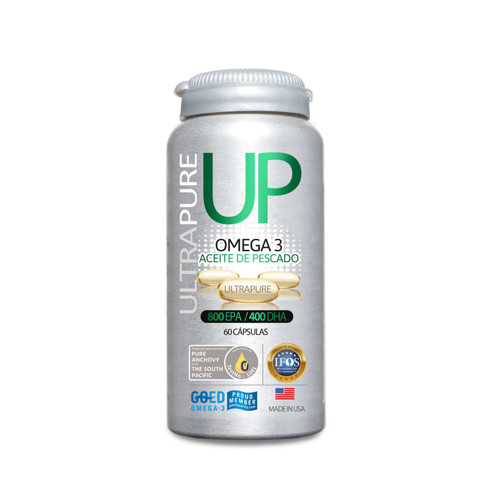 UP Omega 3 Ultra Pure 800 EPA 400 DHA | Nutre y Entrena