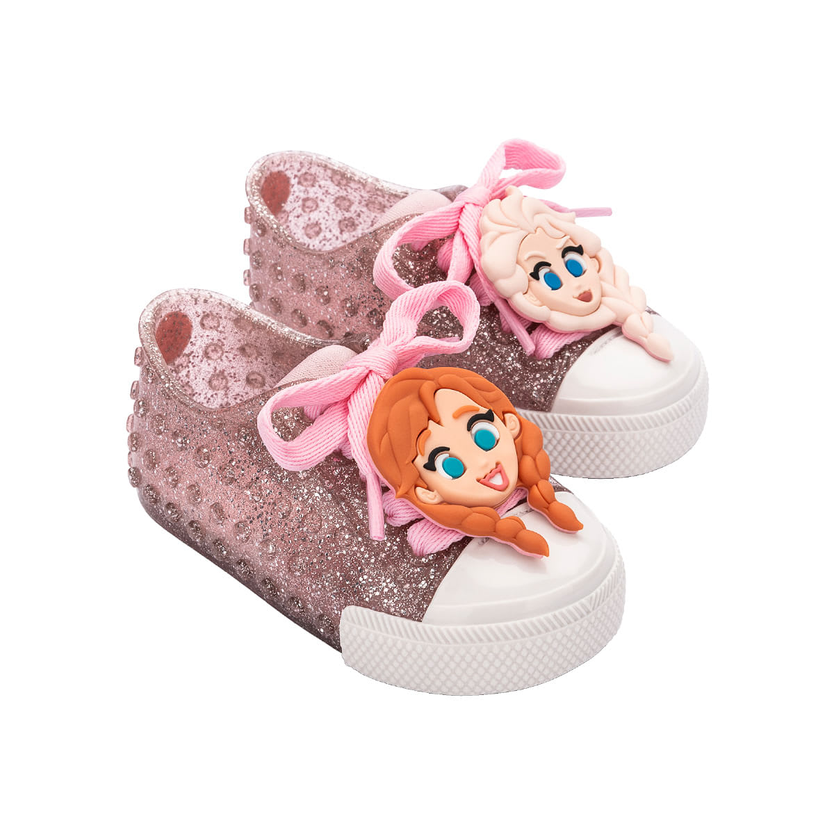 MINI MELISSA POLIBOLHA II + DISNEY 100 BB ROSA GLITTER/BLANCO | Melissa