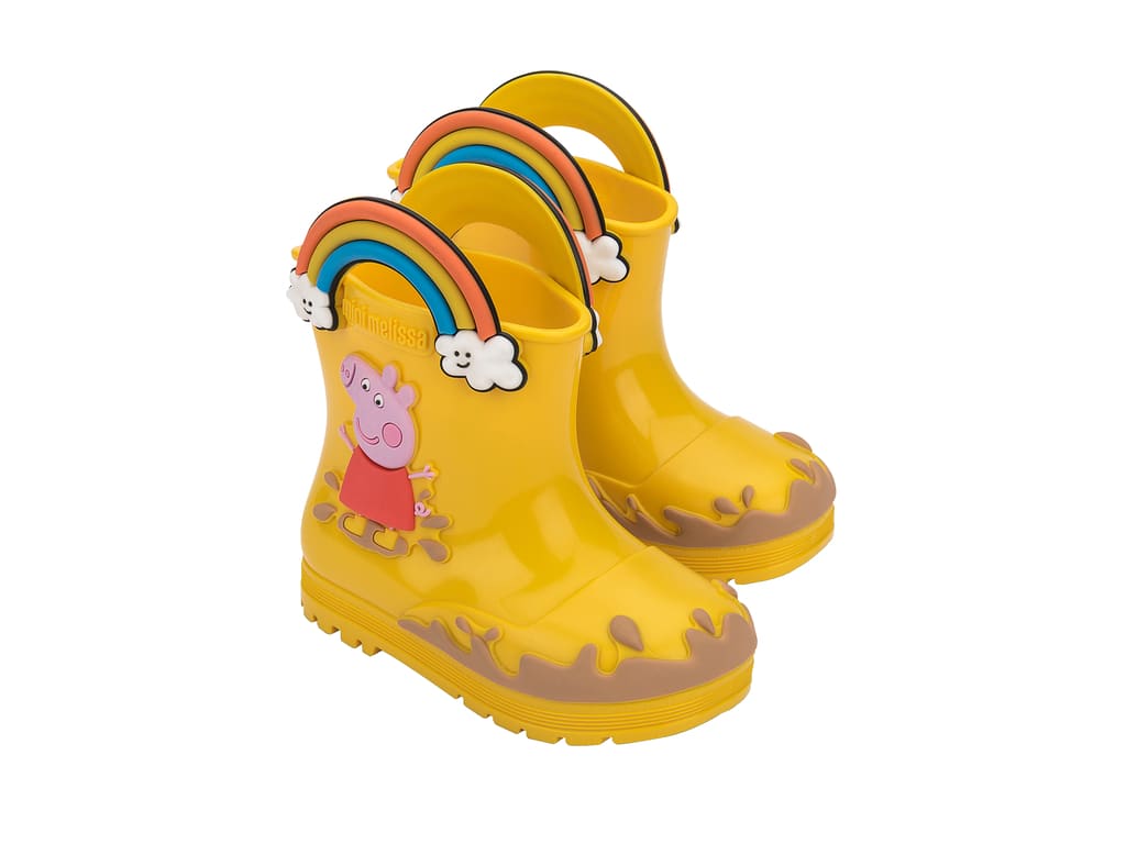MINI MELISSA WELLY + PEPPA PIG BB AMARILLO/BEIGE TALLA ÚNICA 8 USA ...