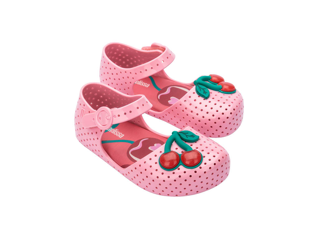 MINI MELISSA FURADINHA POP BB ROSA/ROJO | Melissa