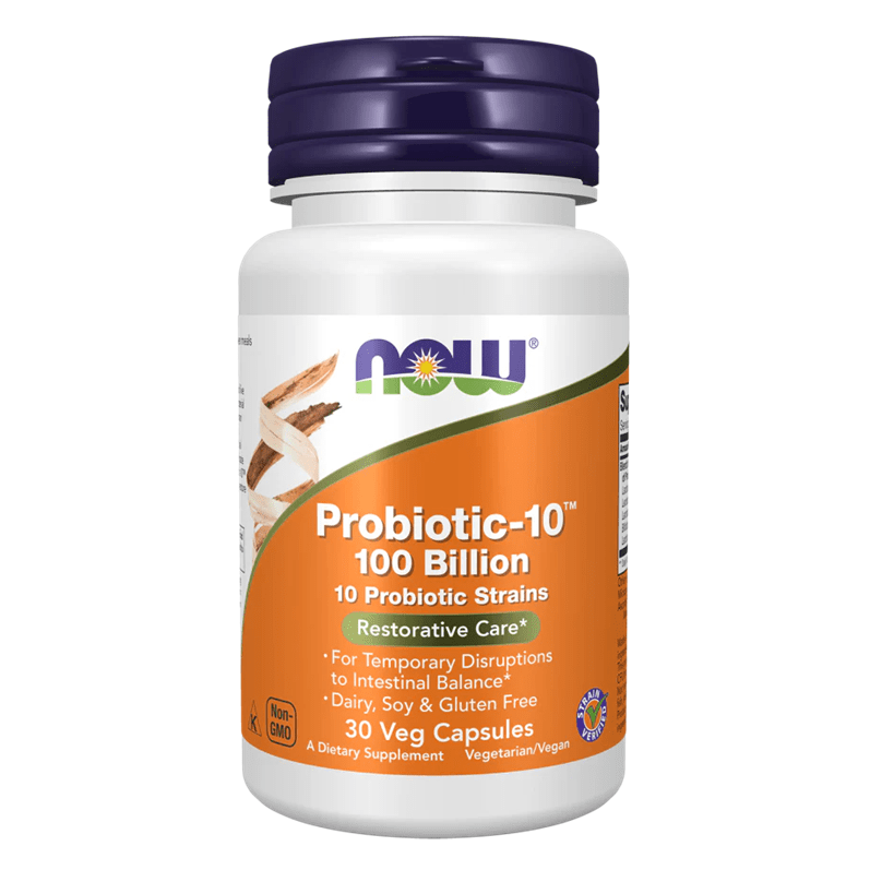 PROBIOTIC-10 100 BILLONES 30CAPS NOW | Nutrapunto