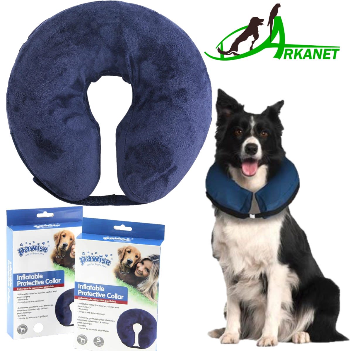 Pawise Collar protector inflable para mascotas | Farmacia Veterinaria ...