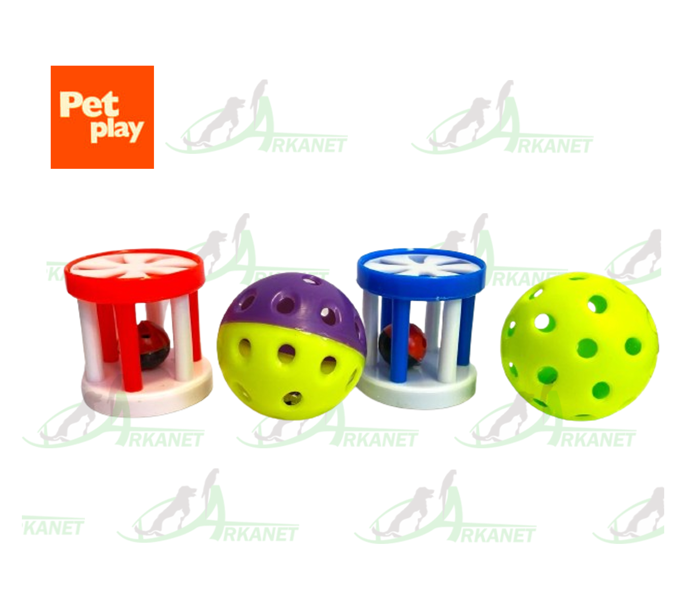 Set 4 Juguetes Cascabel Para Gato | Farmacia Veterinaria Arkanet