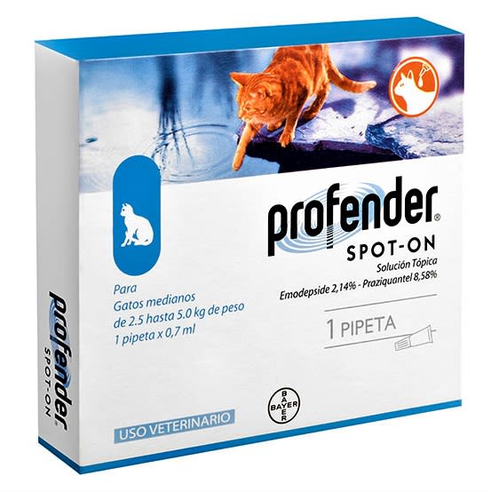 Profender Cats 2,5 a 5 kg | Farmacia Veterinaria Arkanet