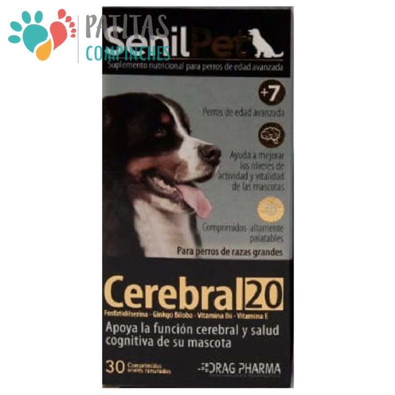 Senilpet Cerebral 20 | 30u. | PatitasCompinches.cl
