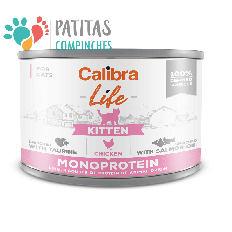 Calibra Cat Lata Kitten Chicken 200g. | PatitasCompinches.cl