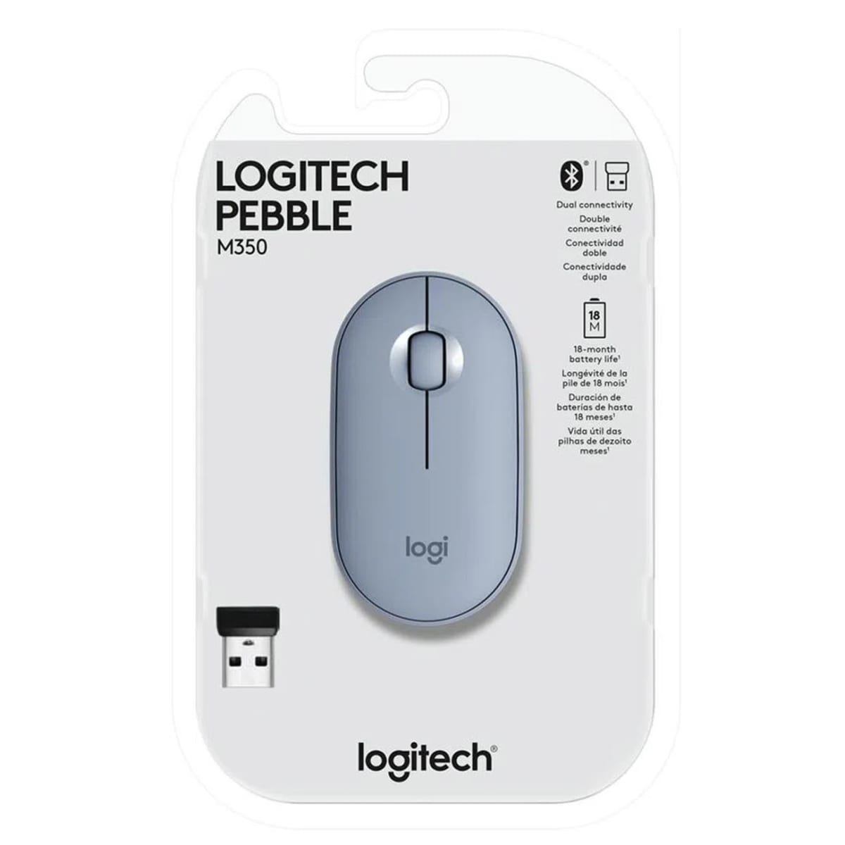 Mouse Logitech Inalámbrico Pebble Blue | TECNO E-SIM | Tienda de ...