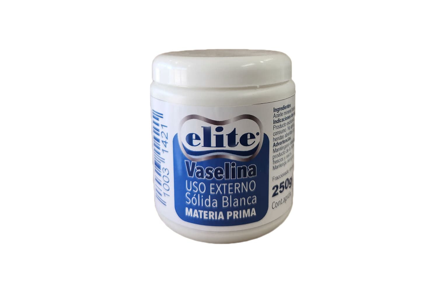 Vaselina Solida Blanca Elite 250 gr | Importadora Biocare Ltda.